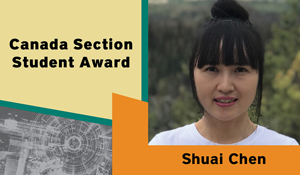 Shuai Chen Winner of the 2018 Canada Section Student Award - ECS