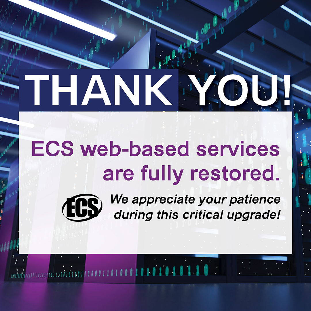 ECS Web-based Services are Fully Restored - ECS