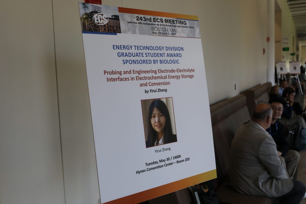 Yirui Zhang | 2023 ETD Graduate Student Award